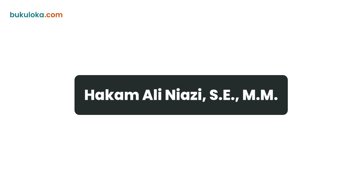 Hakam Ali Niazi, S.E., M.M. | Bukuloka